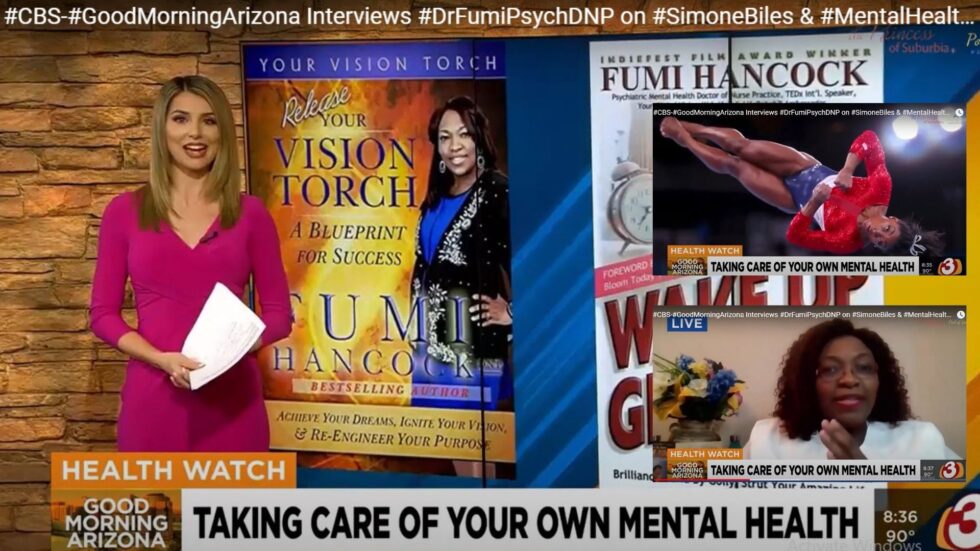 CBS-Good Morning Arizona Interviews Dr. FumiPsychDNP on Simone Biles ...